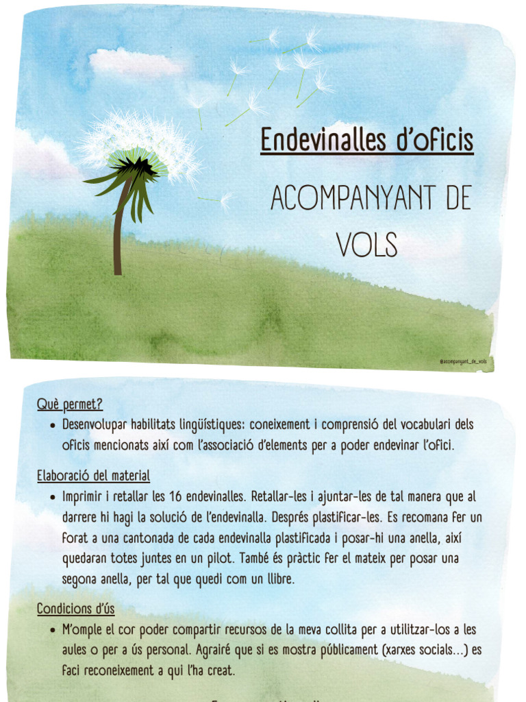 Endevinalles Oficis Compressed | PDF