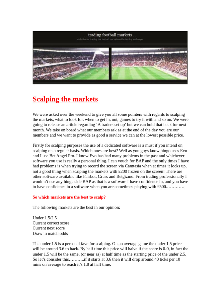 Scalping Article For Our Members | PDF