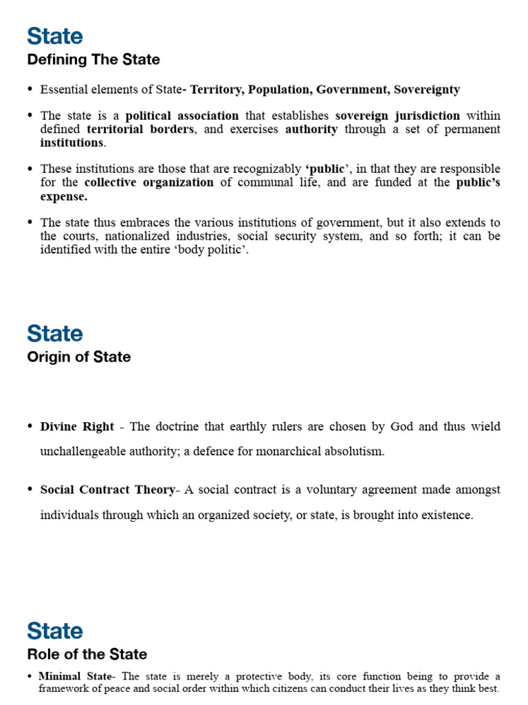 PolSc-Lecture2 - PolSc-Lecture2 | PDF | State (Polity) | Social Democracy