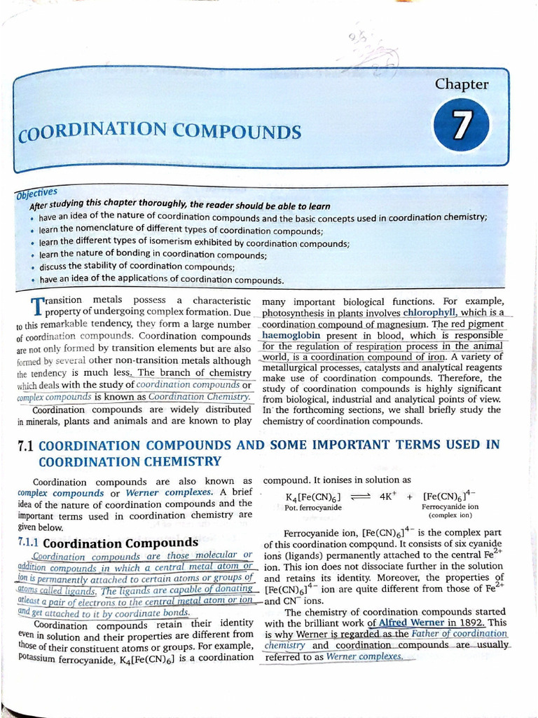 Coordination Compounds | PDF