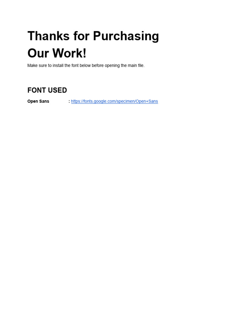 Font Used | PDF