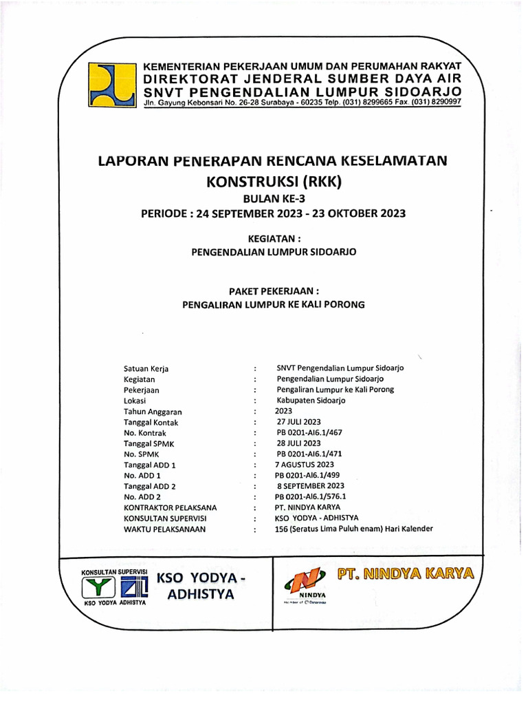 Laporan RKK Bulan Ke-3 (Oktober) | PDF
