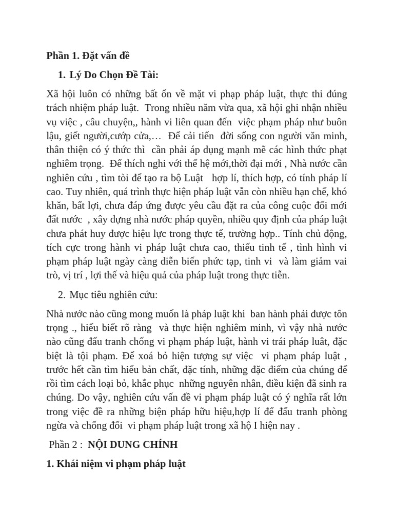 Tieu Luan Phap Luat Dai Cuong | PDF