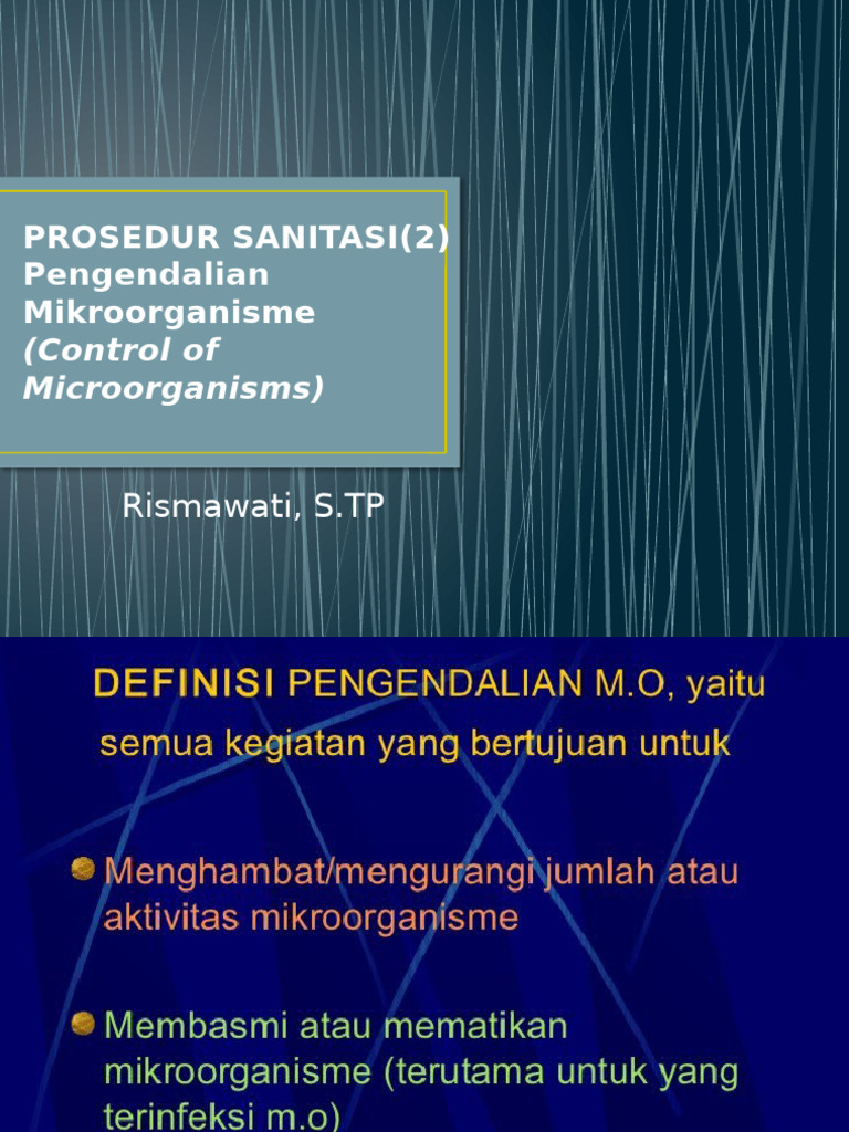 ppt8-PROSEDUR SANITASI | PDF