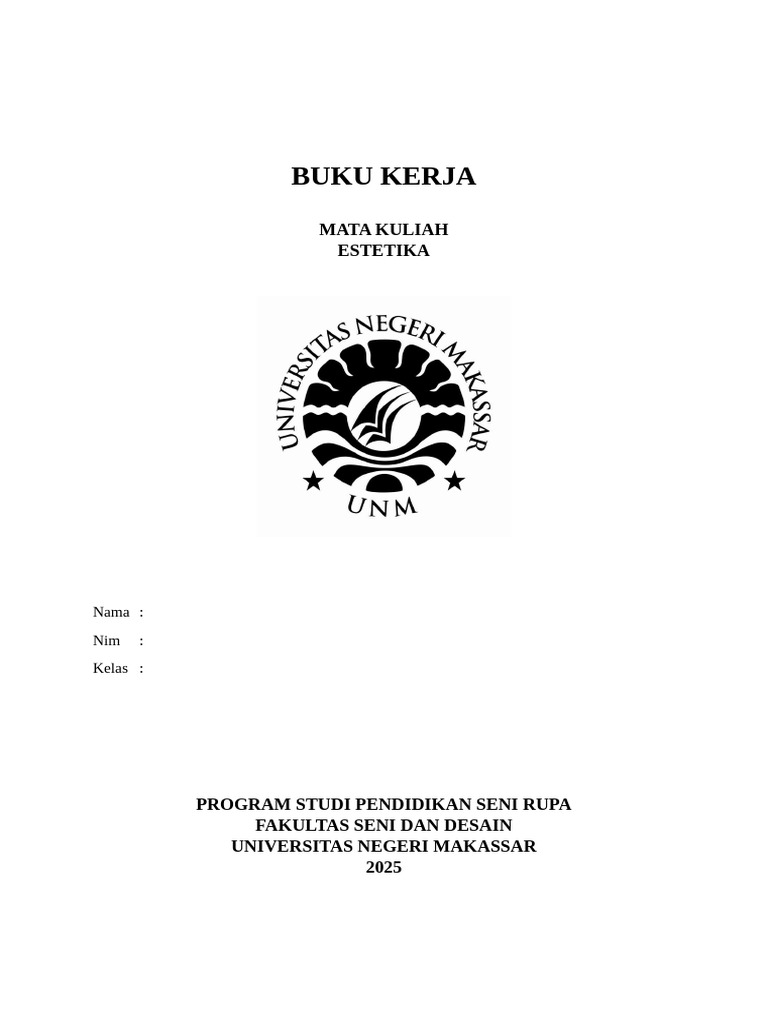 Identitas Buku Kerja | PDF