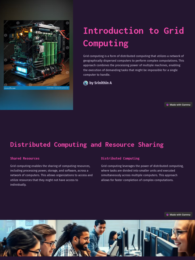 Introduction To Grid Computing | PDF | Grid Computing | Computing