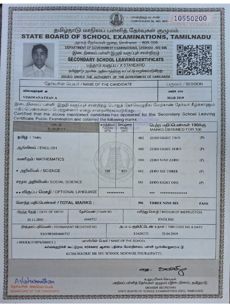 10th,12th and Sem Marksheet | PDF