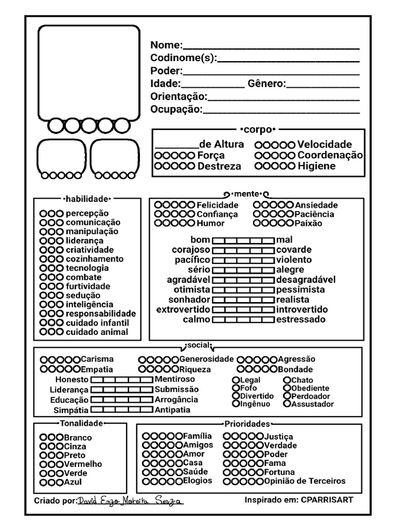 Character Card | PDF