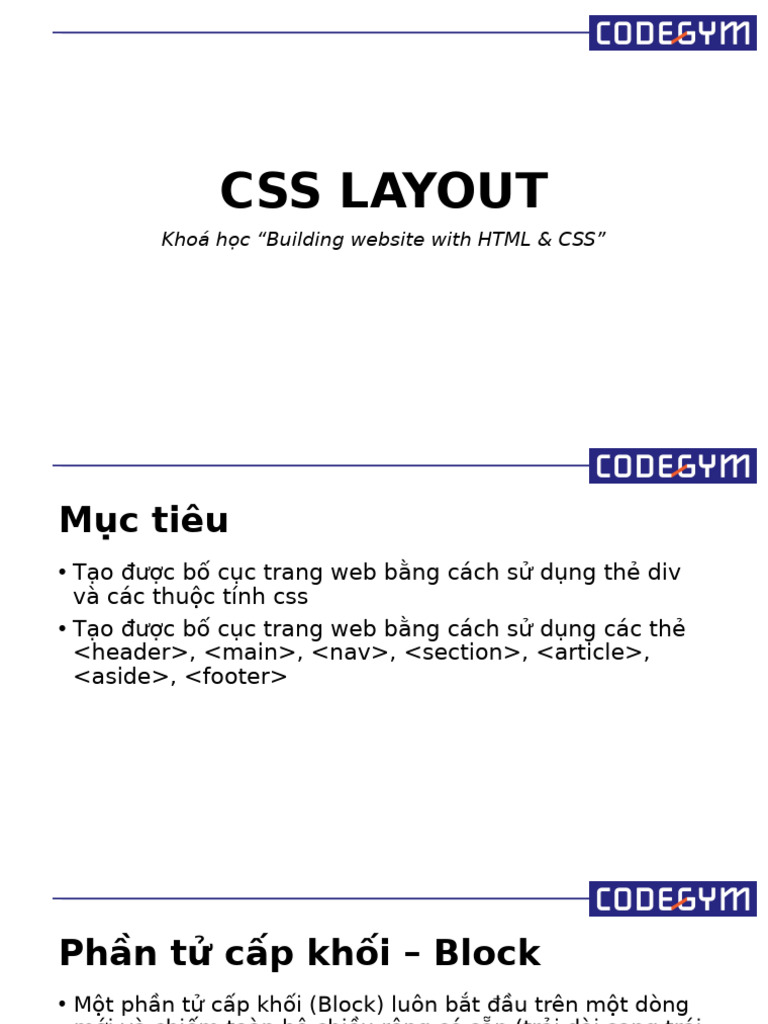 [Slide 07] CSS Layout | PDF