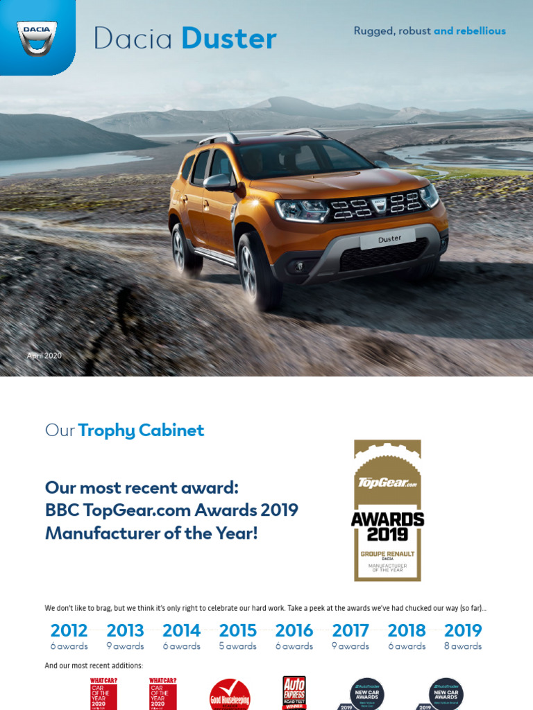 Duster 2019 | PDF | Fuel Economy In Automobiles | Automotive Industry