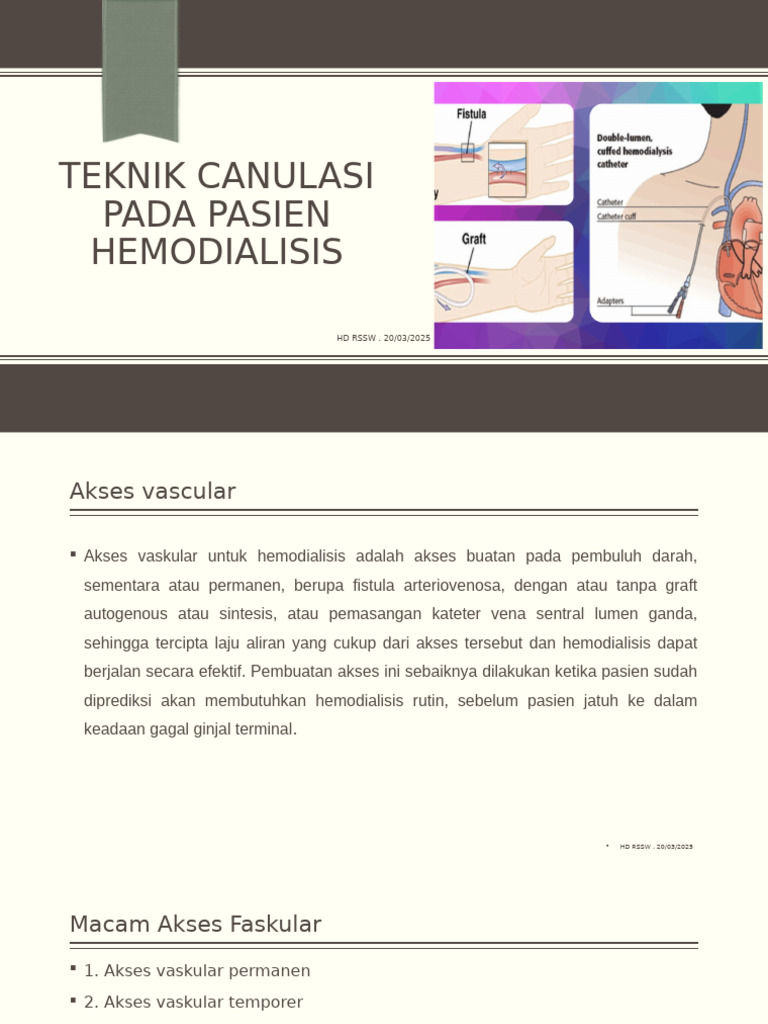 Teknik Kanulasi CDL pada Hemodialisis | PDF