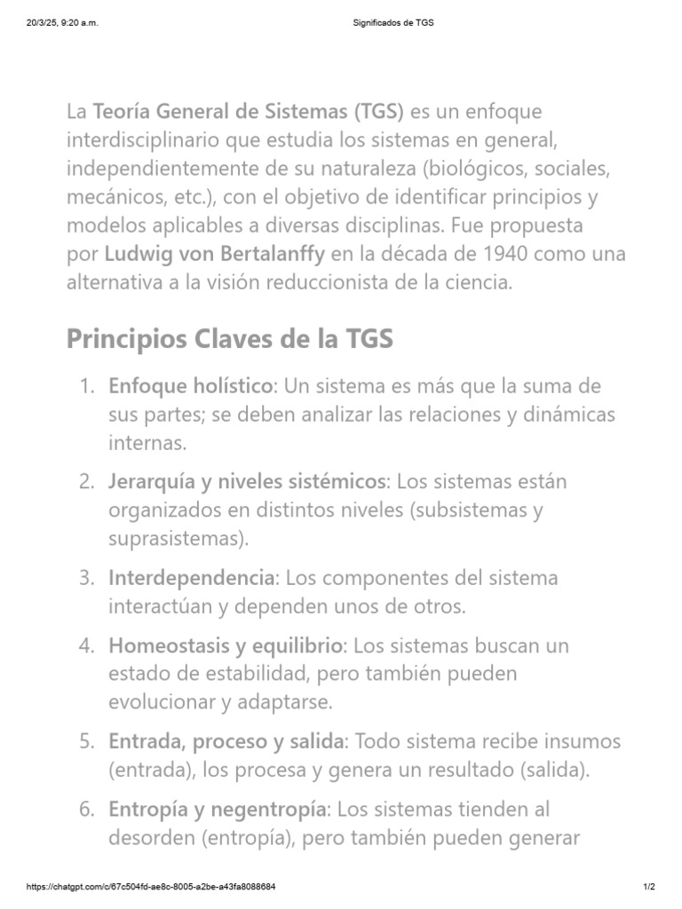Significados de TGS | PDF