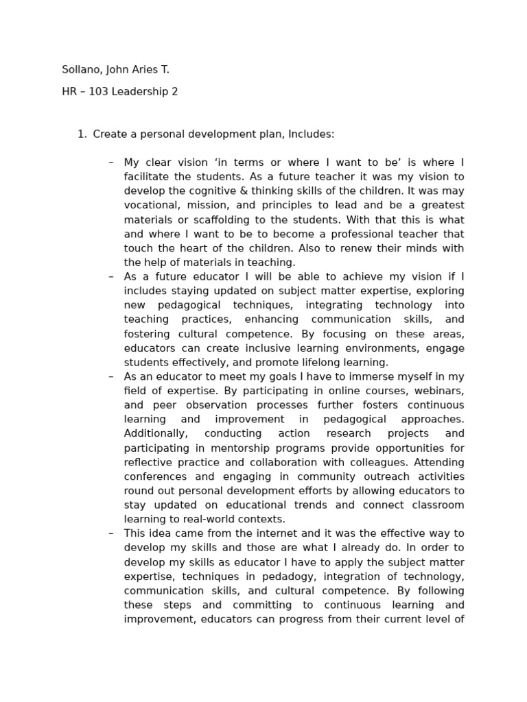 lead 2 R1 | PDF | Teachers | Pedagogy