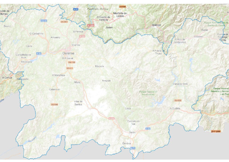 Mapa Ourense | PDF