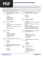 Hamilton Depression Scale | PDF | Anxiety | Major Depressive Disorder