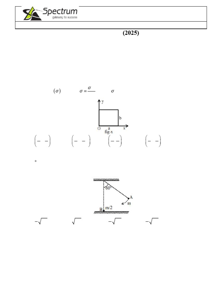 Physics Center of Mass Problems | PDF | Velocity | Mass