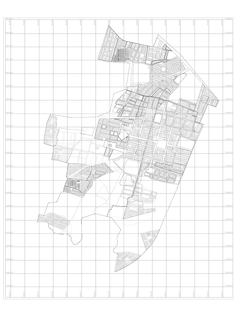 PLANO CATASTRAL - PUEBLO NUEVO - Con Grilla | PDF