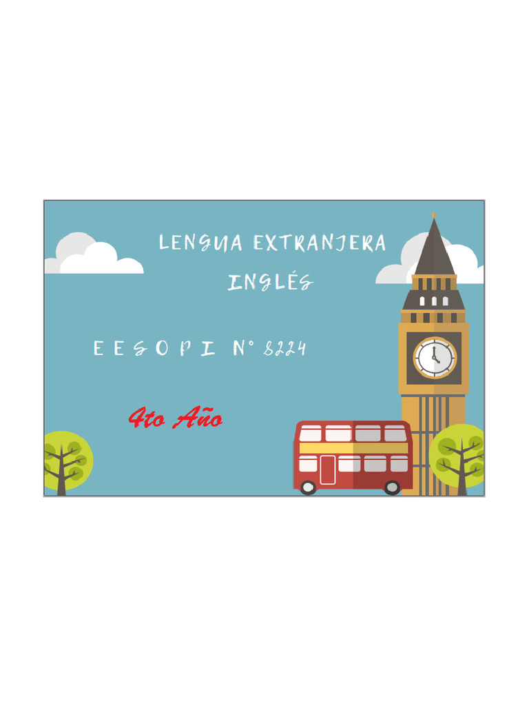 Year 4 CUADERNILLO DE INGLES | PDF