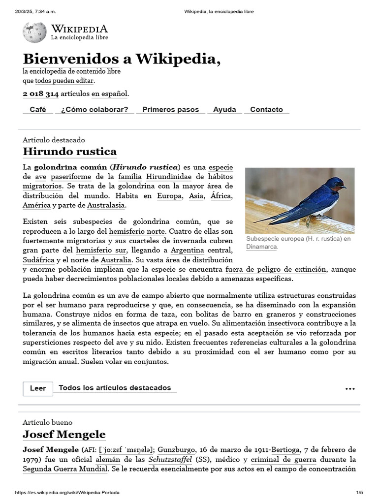 Wikipedia: La enciclopedia libre | PDF