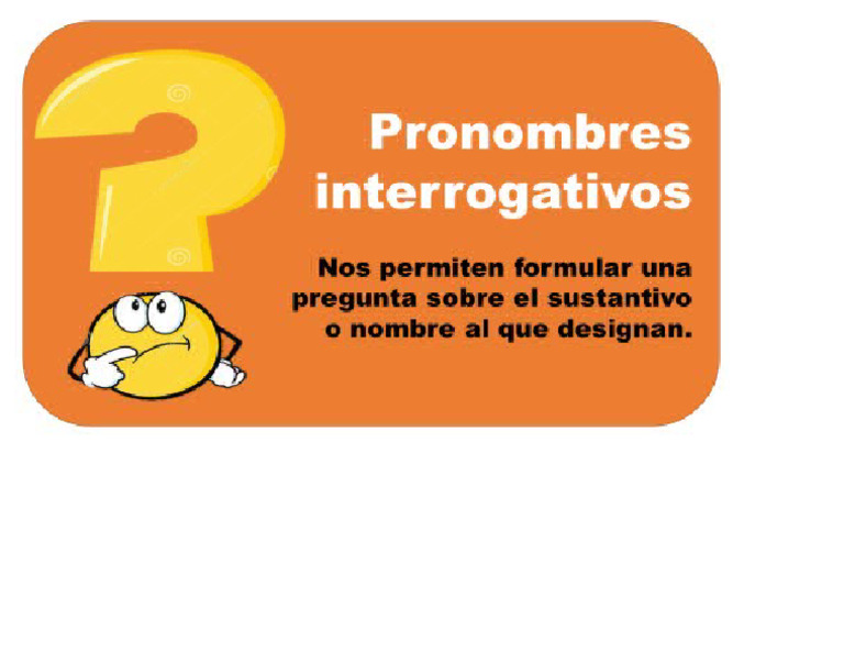 Pronombres Interrogativos | PDF