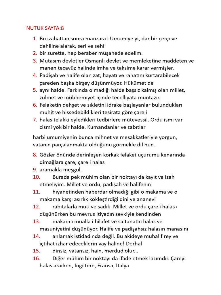 Nutuk Sayfa 8 Kopyası | PDF