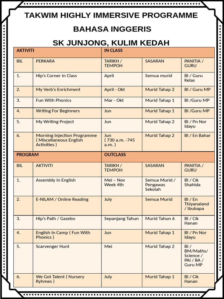 Takwim Hip 2024 | PDF