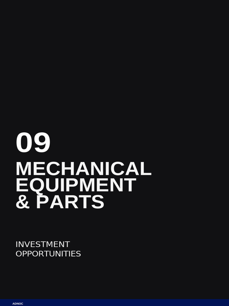 ADNOC Mechanical Equipment Opportunities | PDF | Pump | Forging