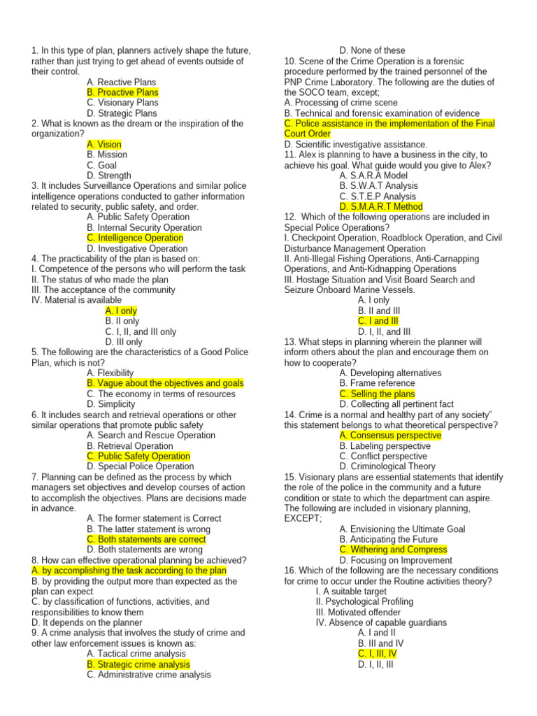 Police Planning and Operations Overview | PDF | Search Warrant | Crimes