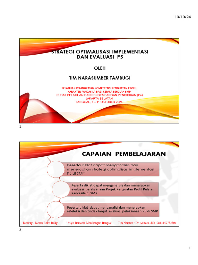 Materi Pengembangan Strategi Optimalisasi Implementasi Dan Evalausi p5 ...