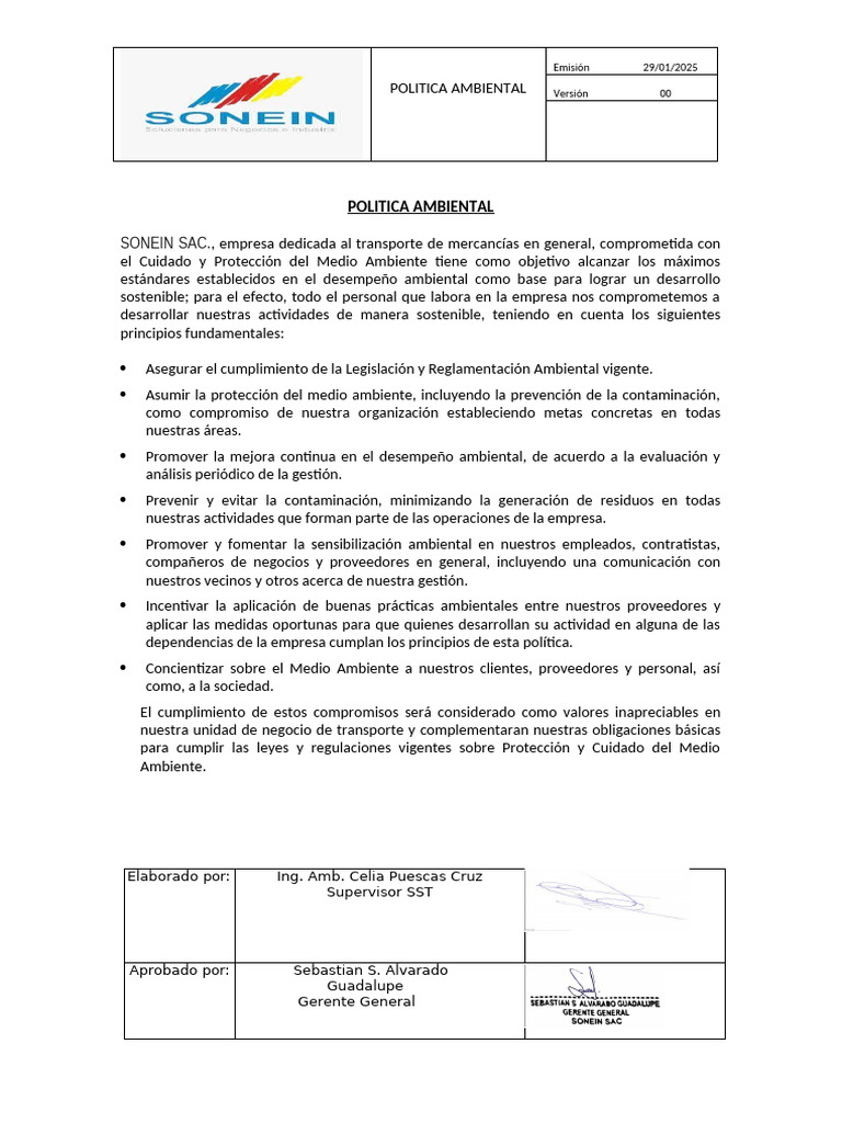 Politica Ambiental | PDF