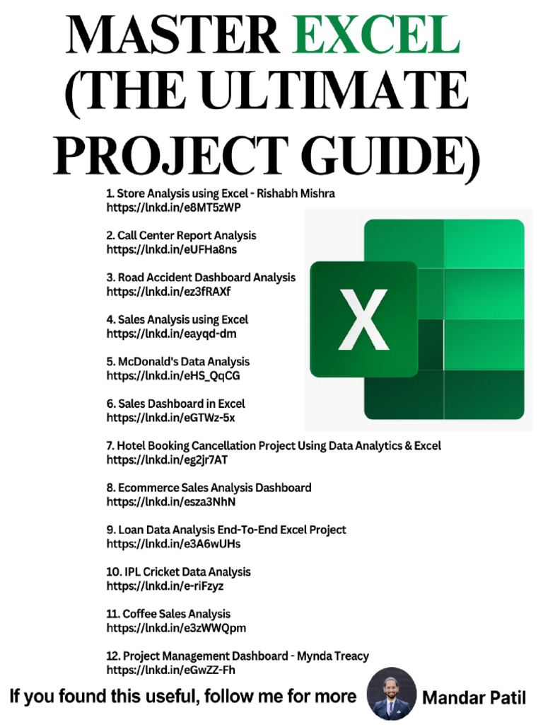 Excel Mastery With These Guided Projects | PDF | Database Index | Microsoft Excel