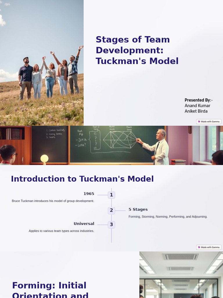 Stages of Team Development Tuckmans Model | PDF | Organizational ...