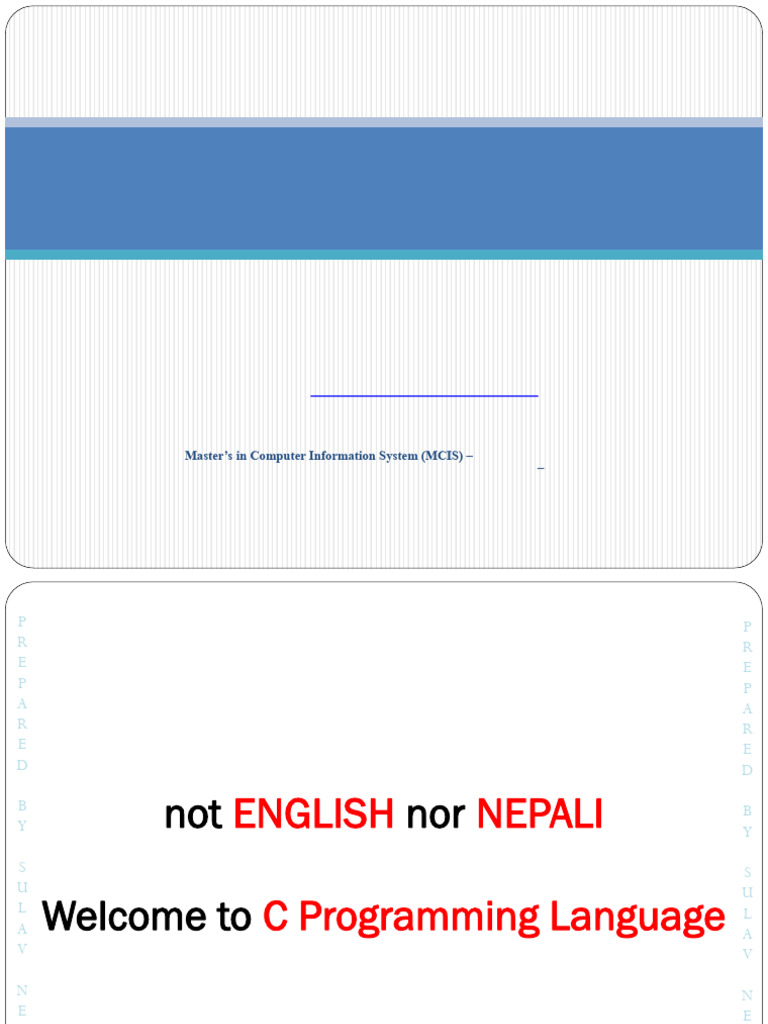 C Programming - Complete Slide Contents | PDF | Computer Program ...