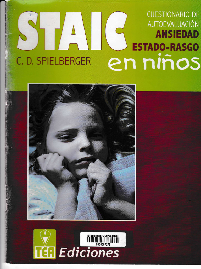 STAIC: Manual de Autoevaluación Infantil | PDF | Ansiedad | Sicología