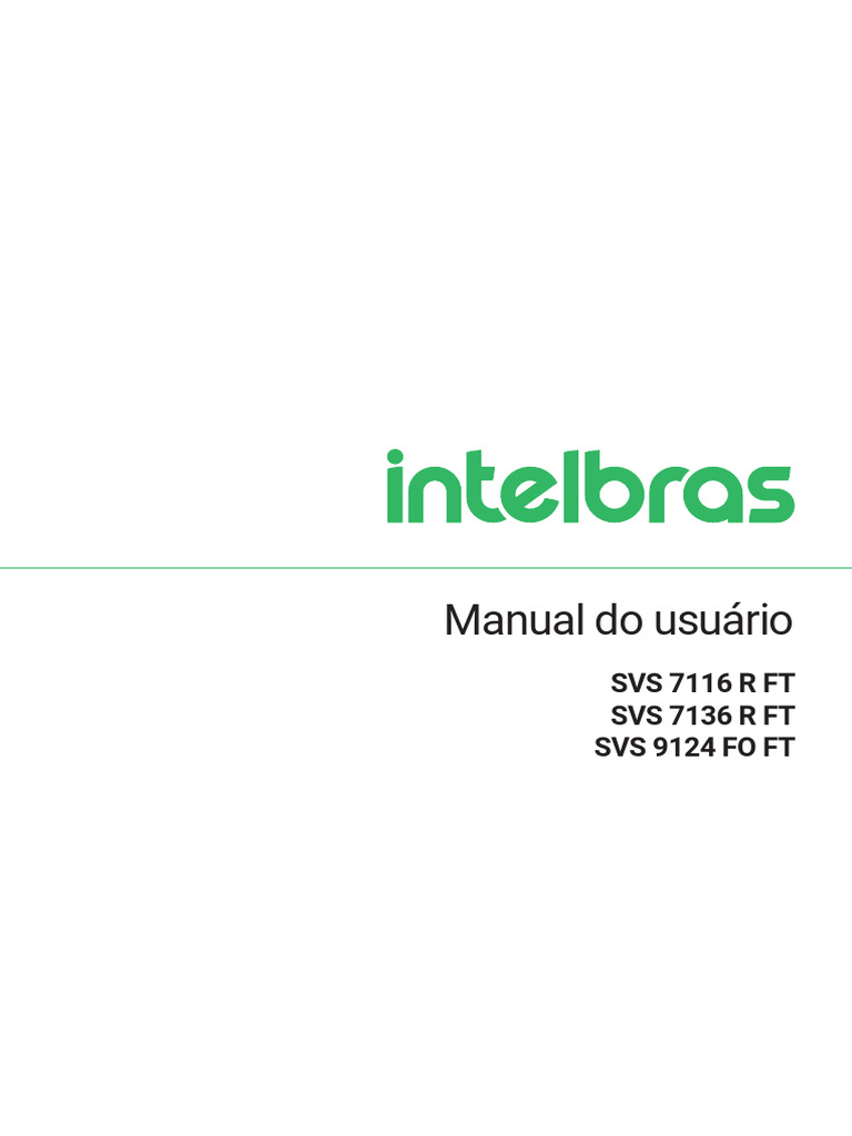 Manual do Usuário: SVS 7116, 7136, 9124 FT | PDF | Rede de computadores ...