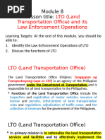 LTO: Mandates and Functions Overview | PDF | Transport | Public ...