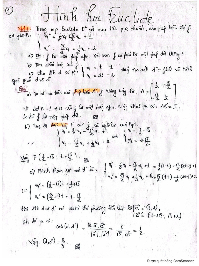 Các D NG Btap Euclide | PDF