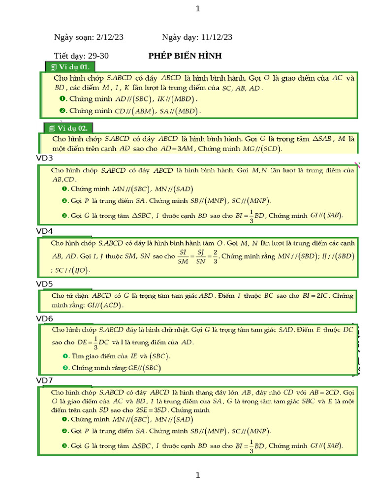 T 29-30 HS Phep Bien Hinh | PDF