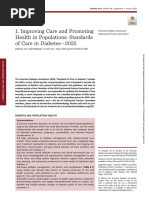 ADA Standards of Care 2025 Overview | PDF | Diabetes | Primary Care