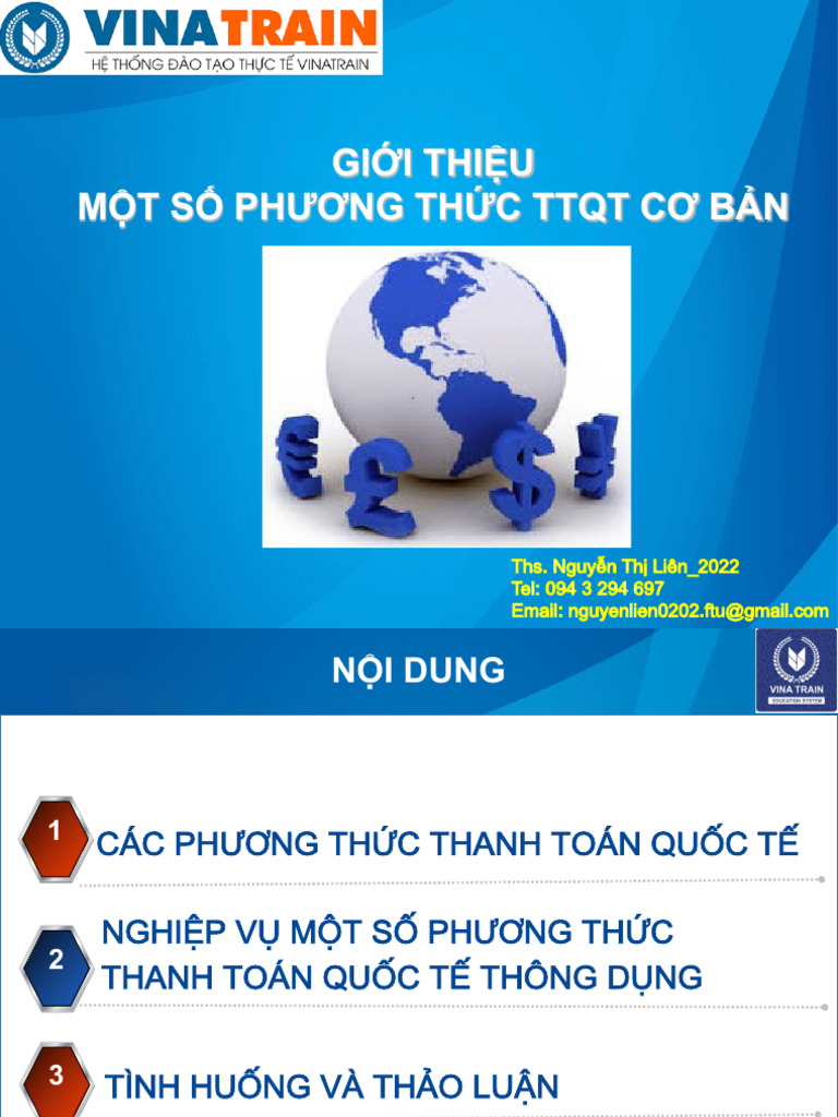 2. Slide bài giảng CÁC PHƯƠNG THỨC TTQT CƠ BẢN | PDF