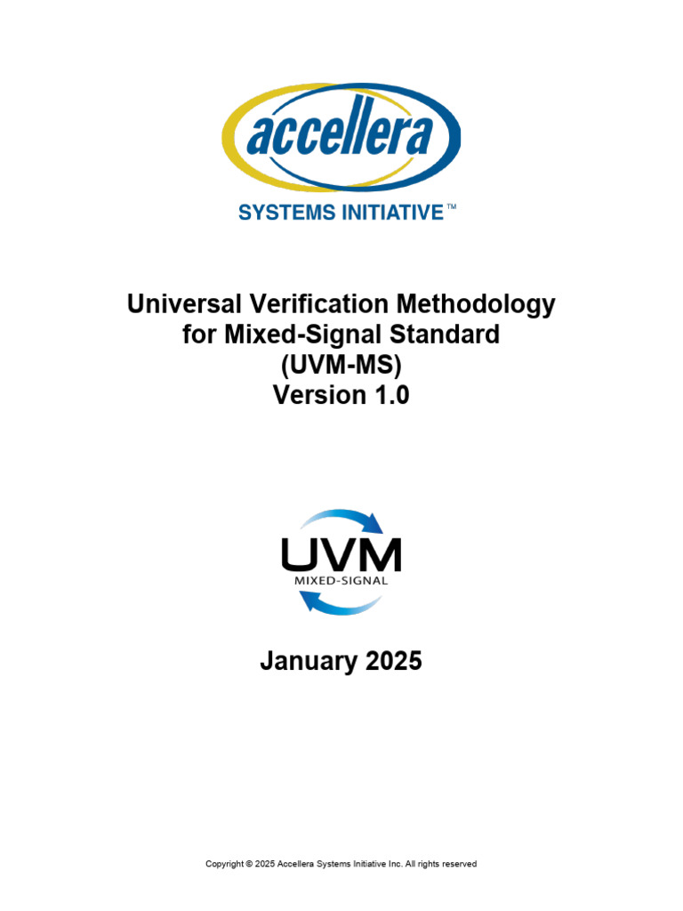 UVM-MS_1.0 | PDF | Mixed Signal Integrated Circuit | Class (Computer Programming)