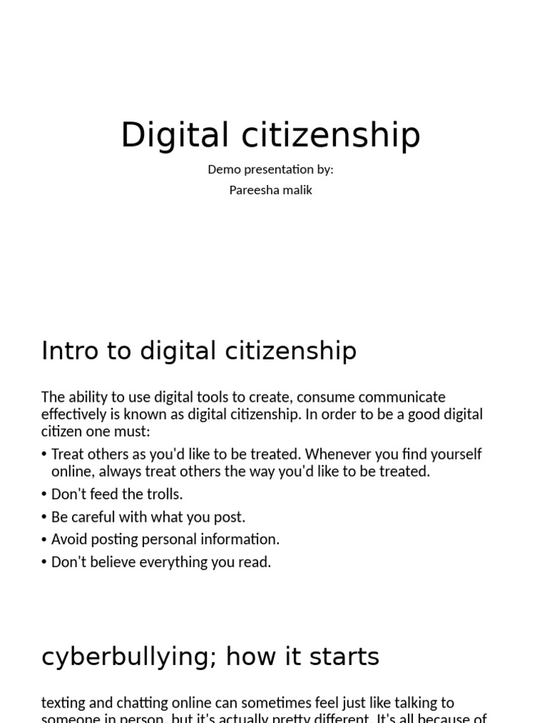 Digital Citizenship | PDF