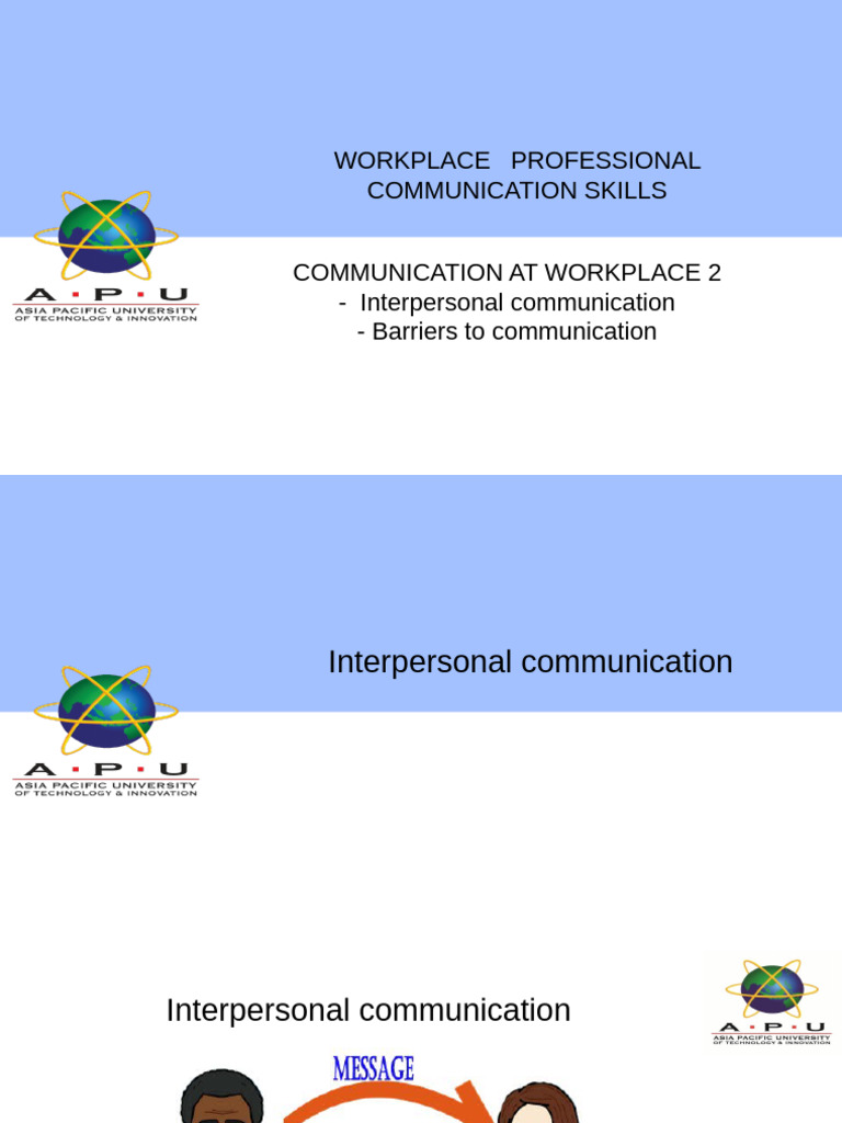 Communication at Workplace 2 | PDF | Communication | Nonverbal ...