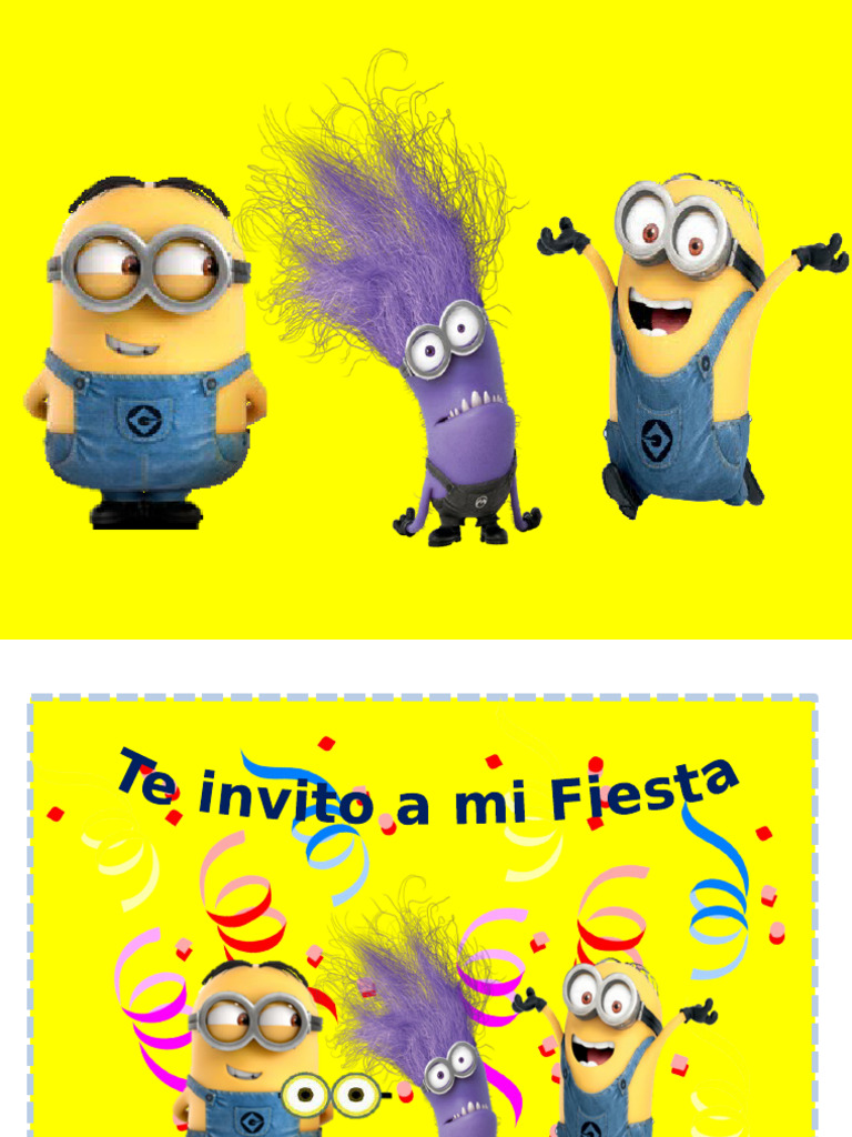 Invitacion Minios | PDF