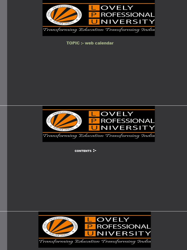 cse 326 WEB CALENDER report | PDF