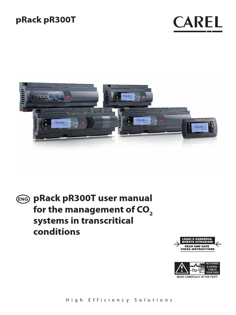 pRack PR300T User Manual for CO2 Systems | PDF
