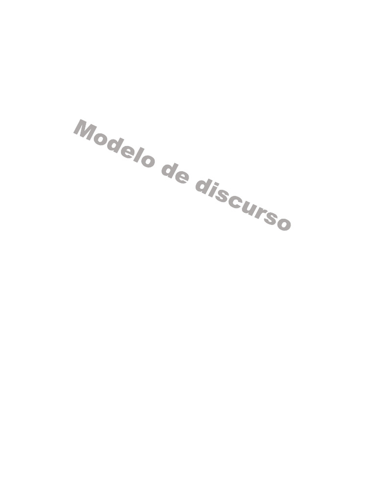 Modelo de Discurso | PDF