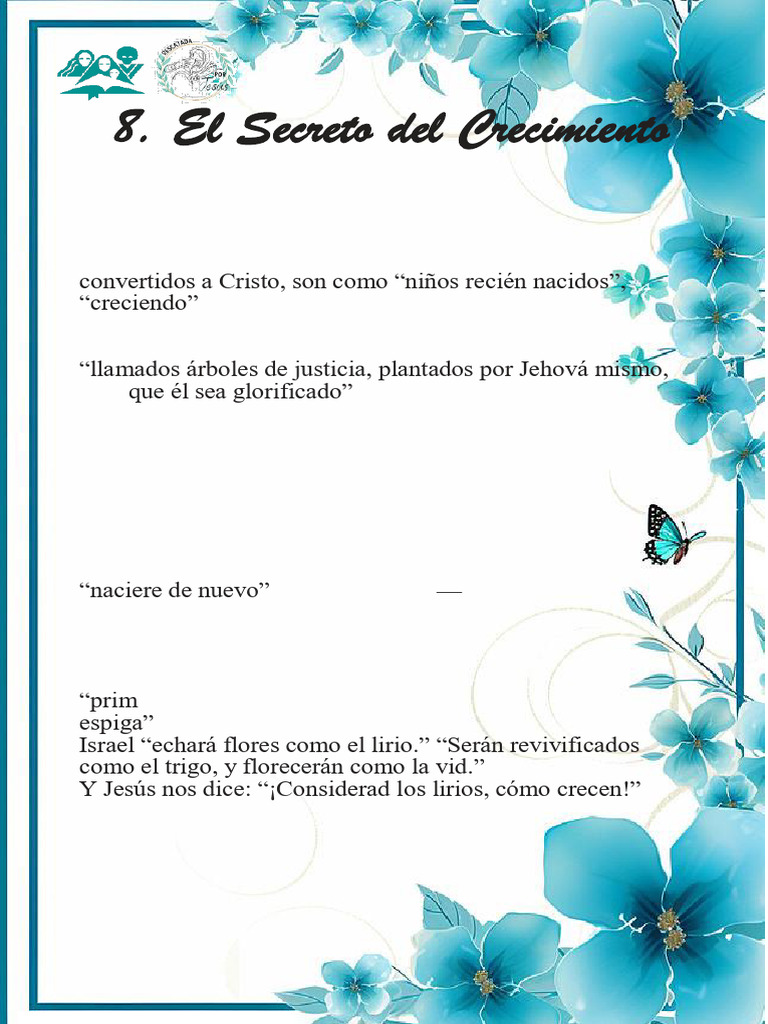 El Camino A Cristo Cap 8 | PDF | Cristo (título) | Jesús