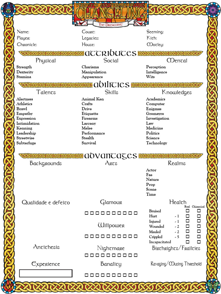 Leo C20 Character Sheet | PDF