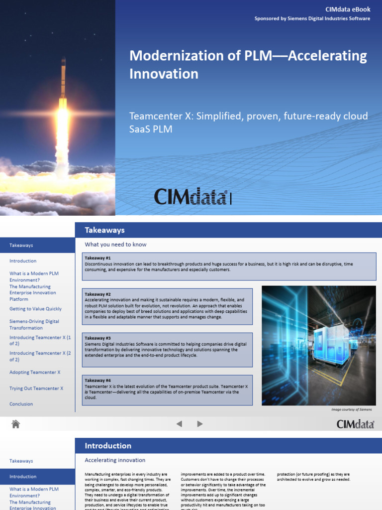 CIMdata Ebook Siemens Teamcenter X - tcm27-90182 | PDF | Product Lifecycle | Cloud Computing